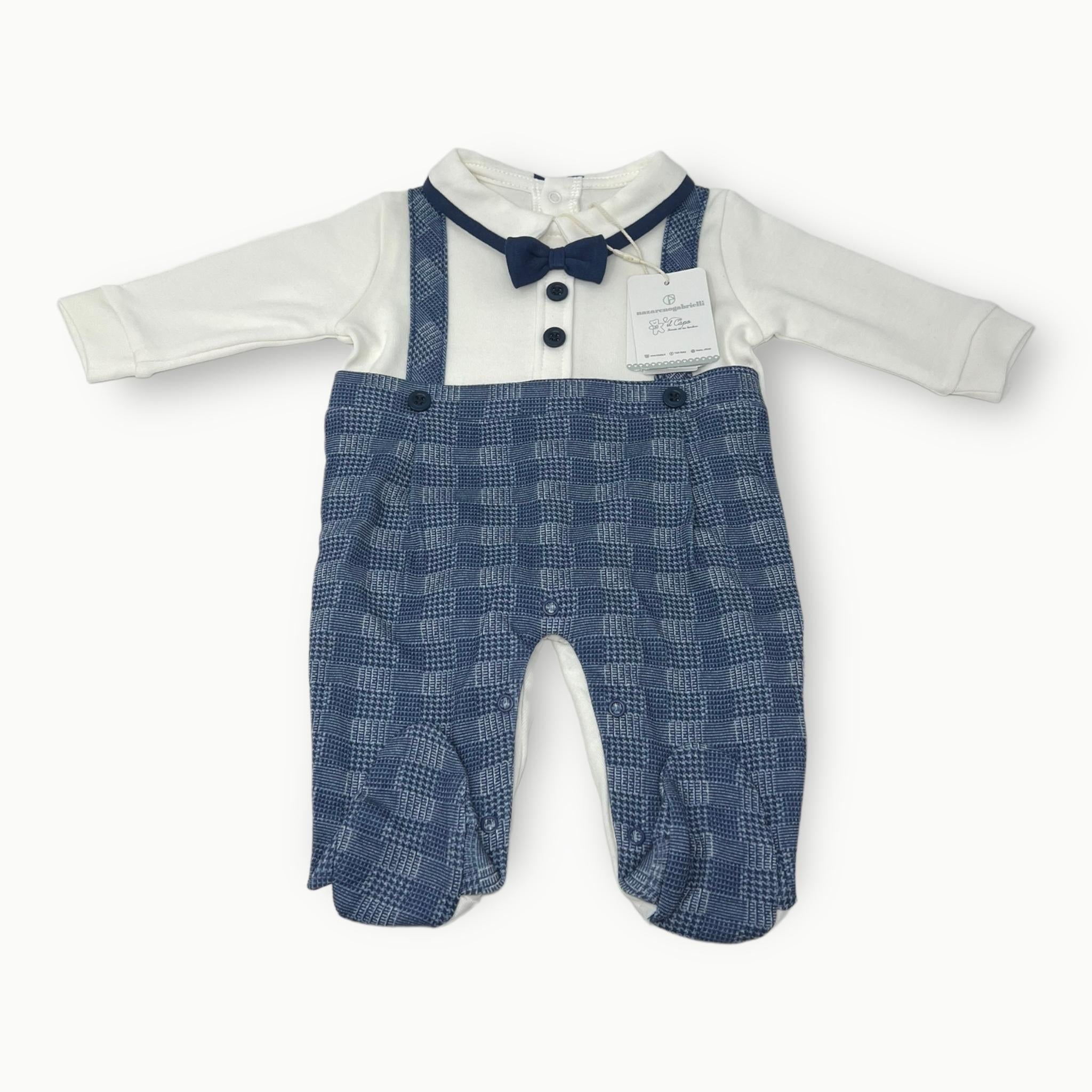 Nazareno Gabrielli Tutina Baby Maschietto In Caldo Cotone Con Applicaz ...